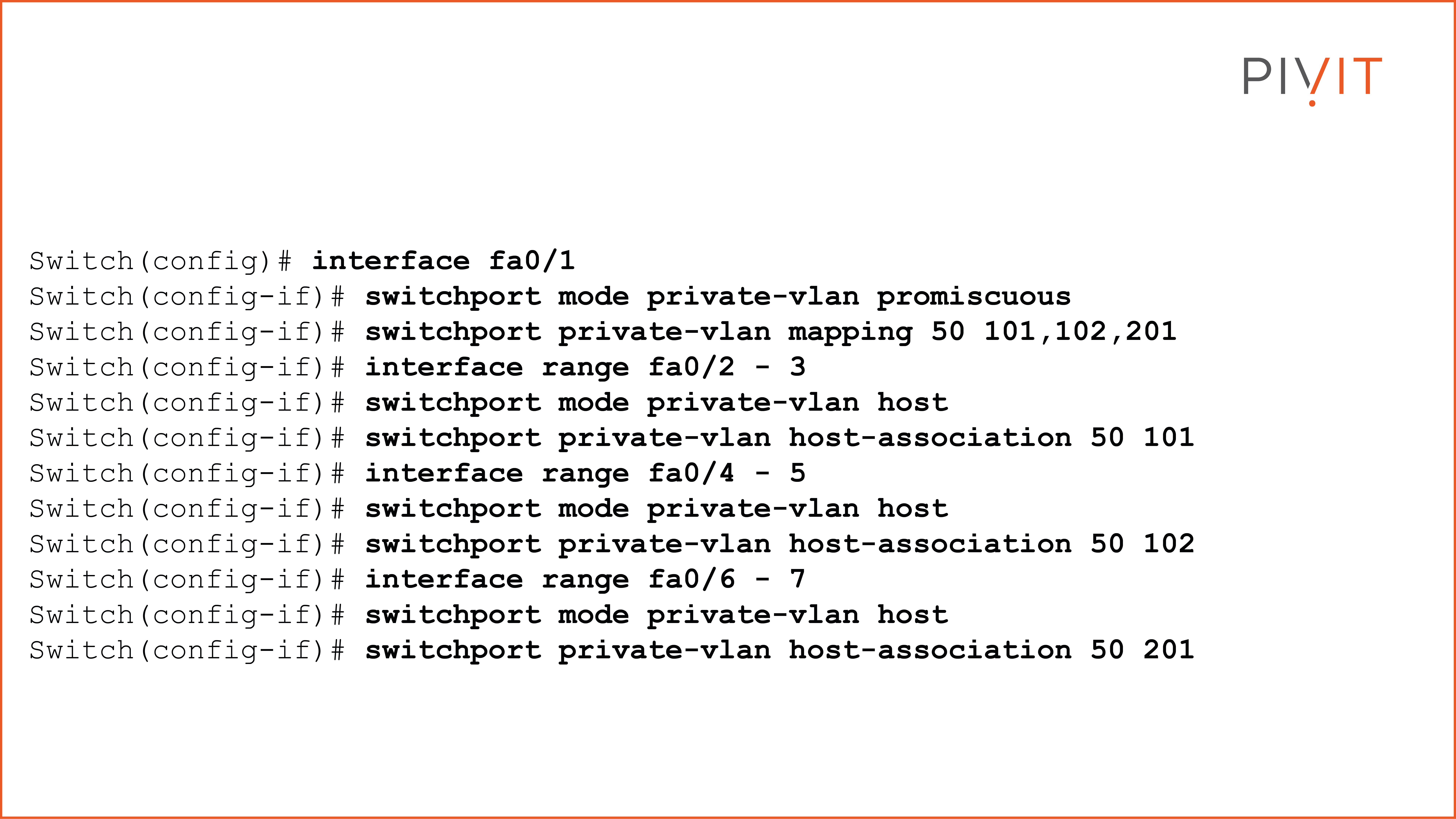 4 Steps Of Private Vlan Configuration Back To Basics